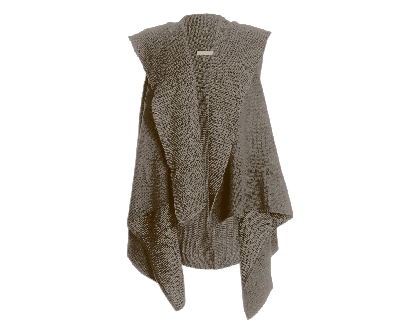 Mantô em Tricô Vail Marrom e Bege, Tamanho: P | Westwing.com.br