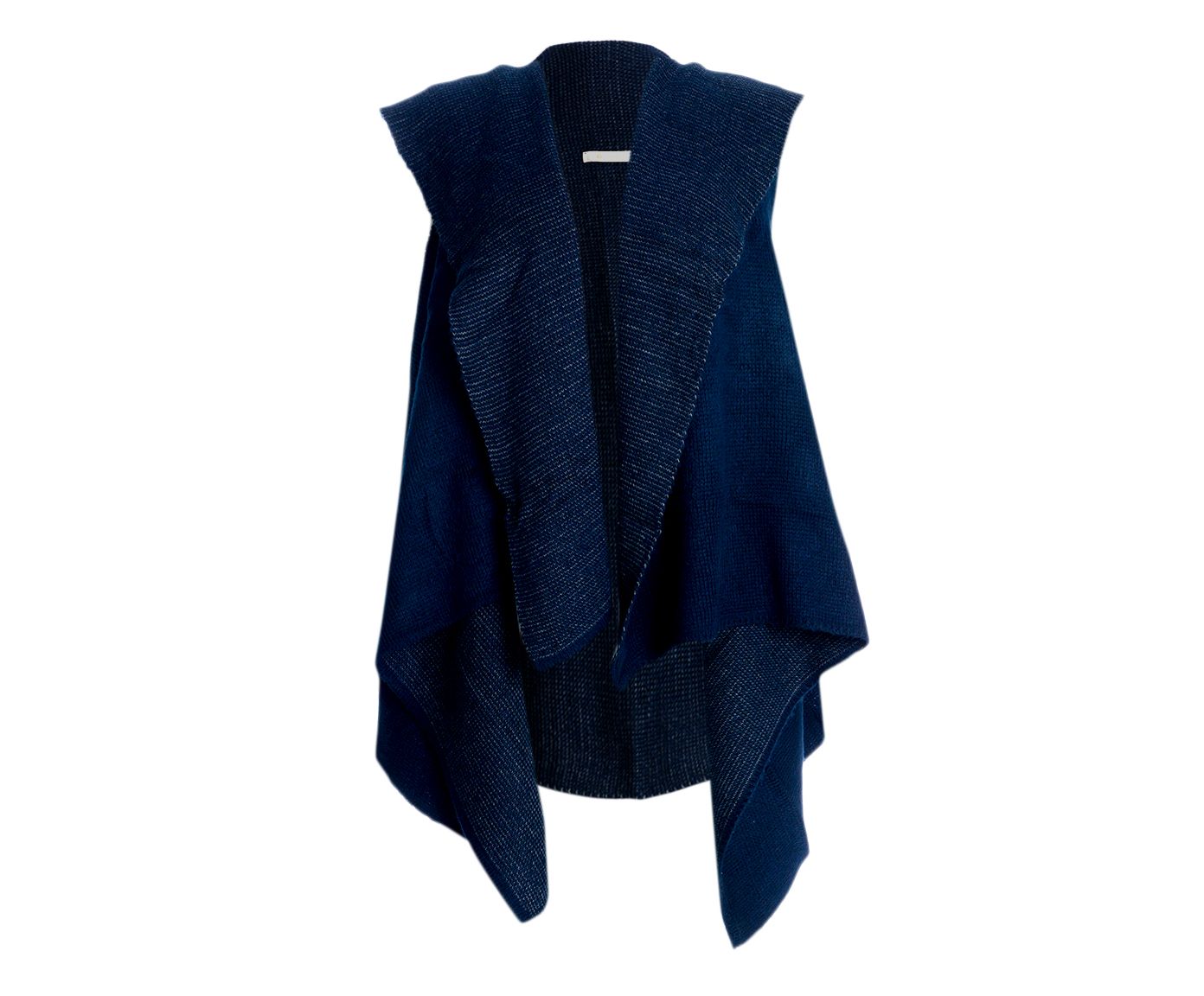 Mantô em Tricô Vail Azul Marinho e Mescla, Tamanho G | Westwing.com.br